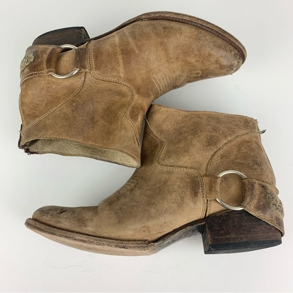 Freebird by Steven | Shoes | Freebird Cali Brown Leather Distressed Oring Heel Strap Studded ...